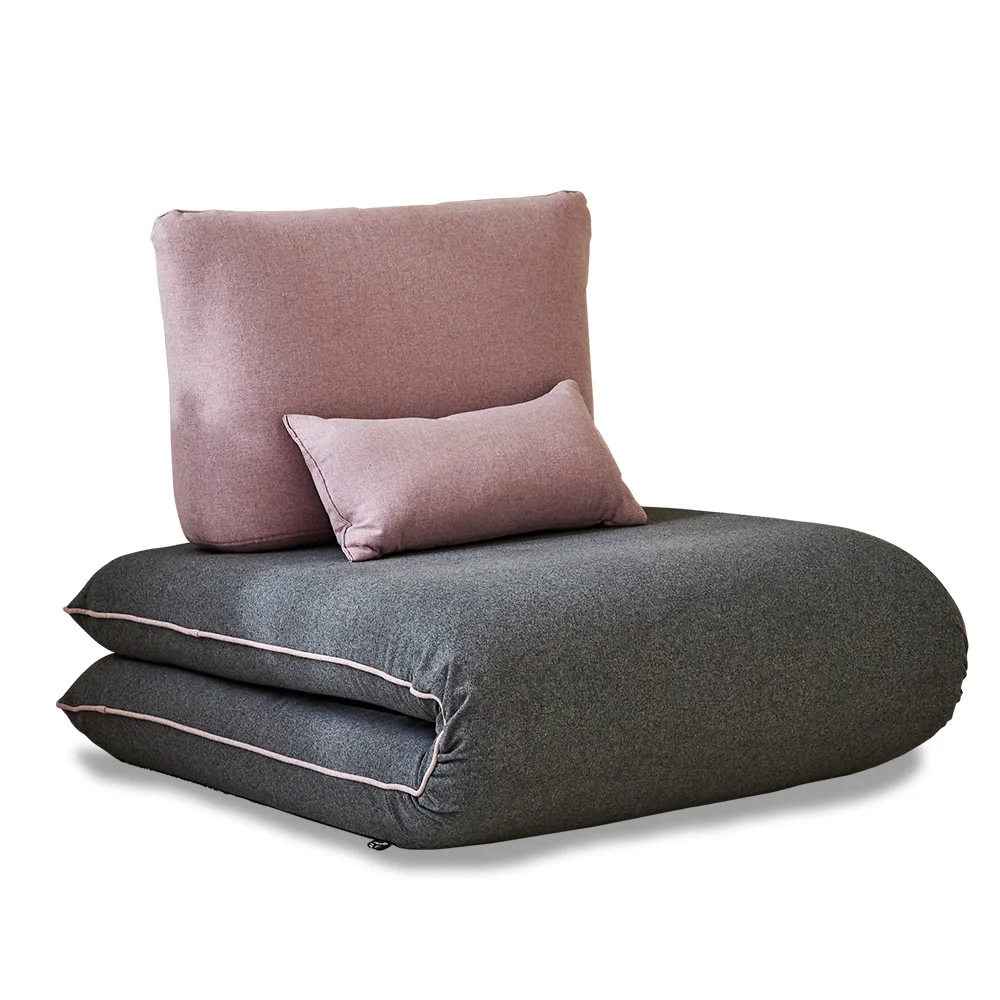 Korean Modern Style Fabric Floor Sofa with Adjustable Backrest