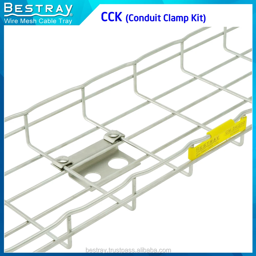 High Quality Wire Mesh Cable Tray Conduit Clamp Kit Cck Bestray - Buy ...