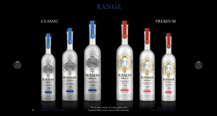 Vodka Russian Speech 0.5l Russian / Glass Bottle Alcohol Araq Wodka ...