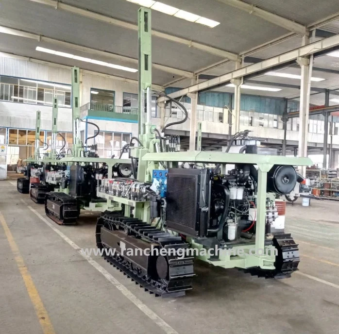 Crawler Type Photovoltaic Crash Barrier Pile Driver Solar Panel Pile ...