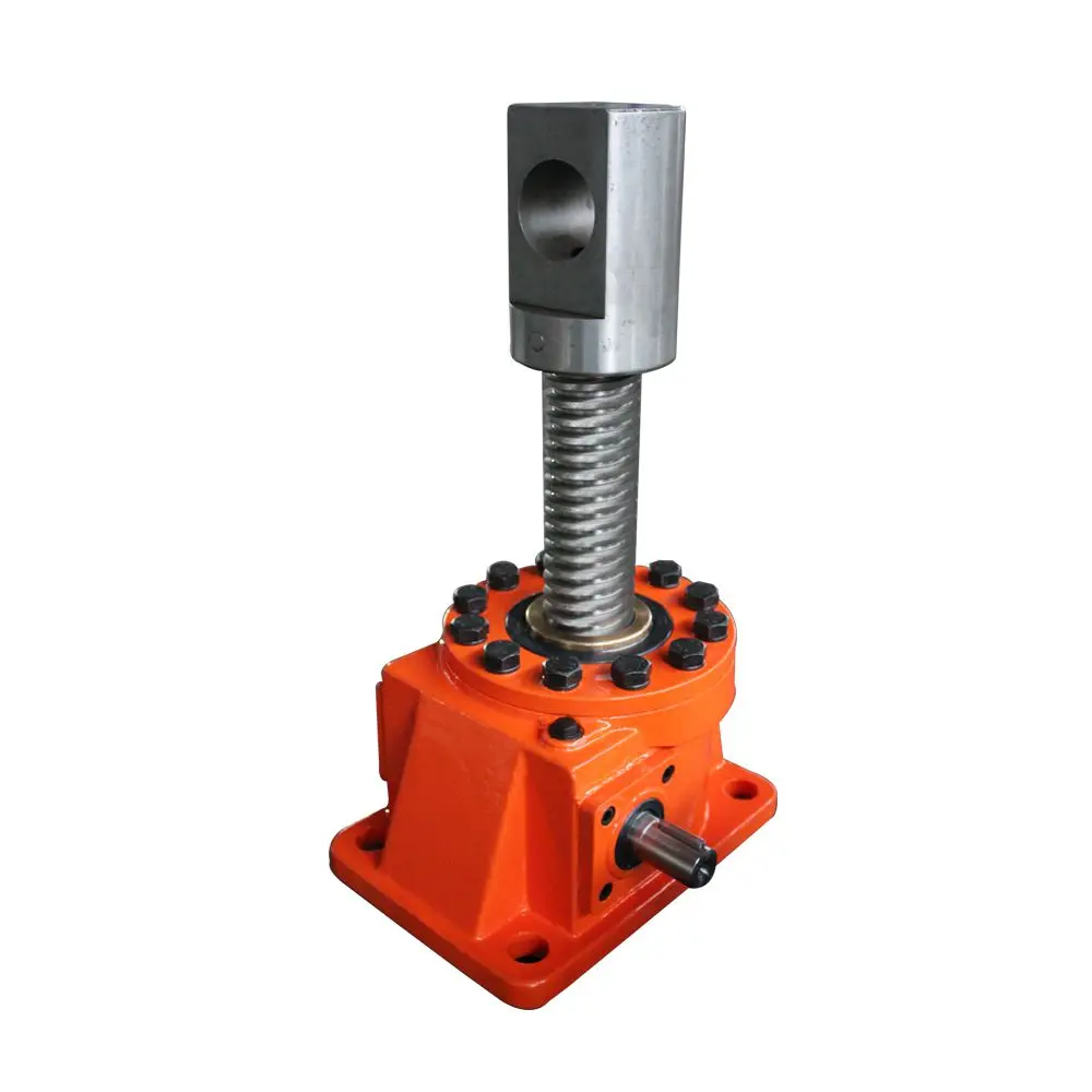 SWL1T,2.5T,5T,10T series worm gear screw jack eccentric reducer 12v dc ...