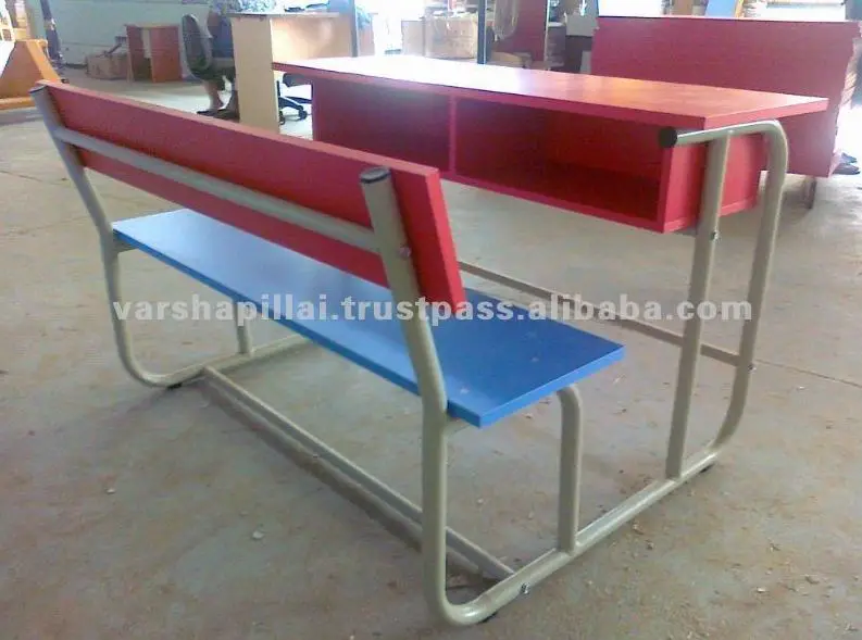 Double Student Benches - Buy School Desk And Chair,Modern School Desk ...