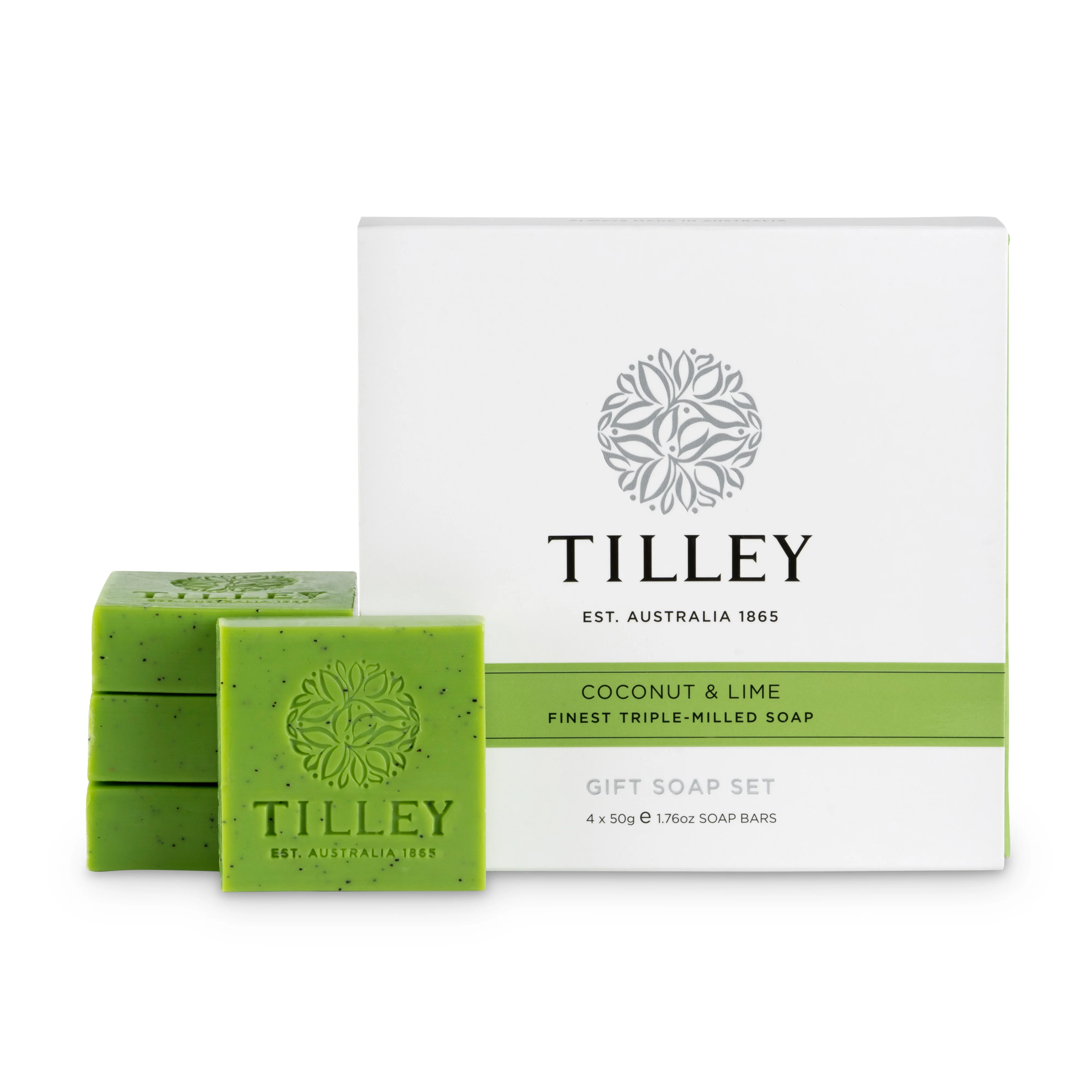 Tilley - Gift Soap Sets - 4 X 50g - Classic White Collection - Bath ...