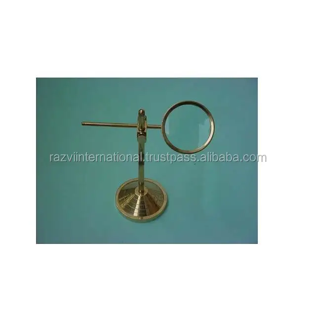 Office Table Top Magnifying Glass Nautical Make of Brass Metal ...