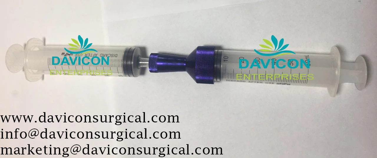 60CC TOOMEY SYRINGE CONNECTOR - DAVICON SURGICAL INSTRUMENTS