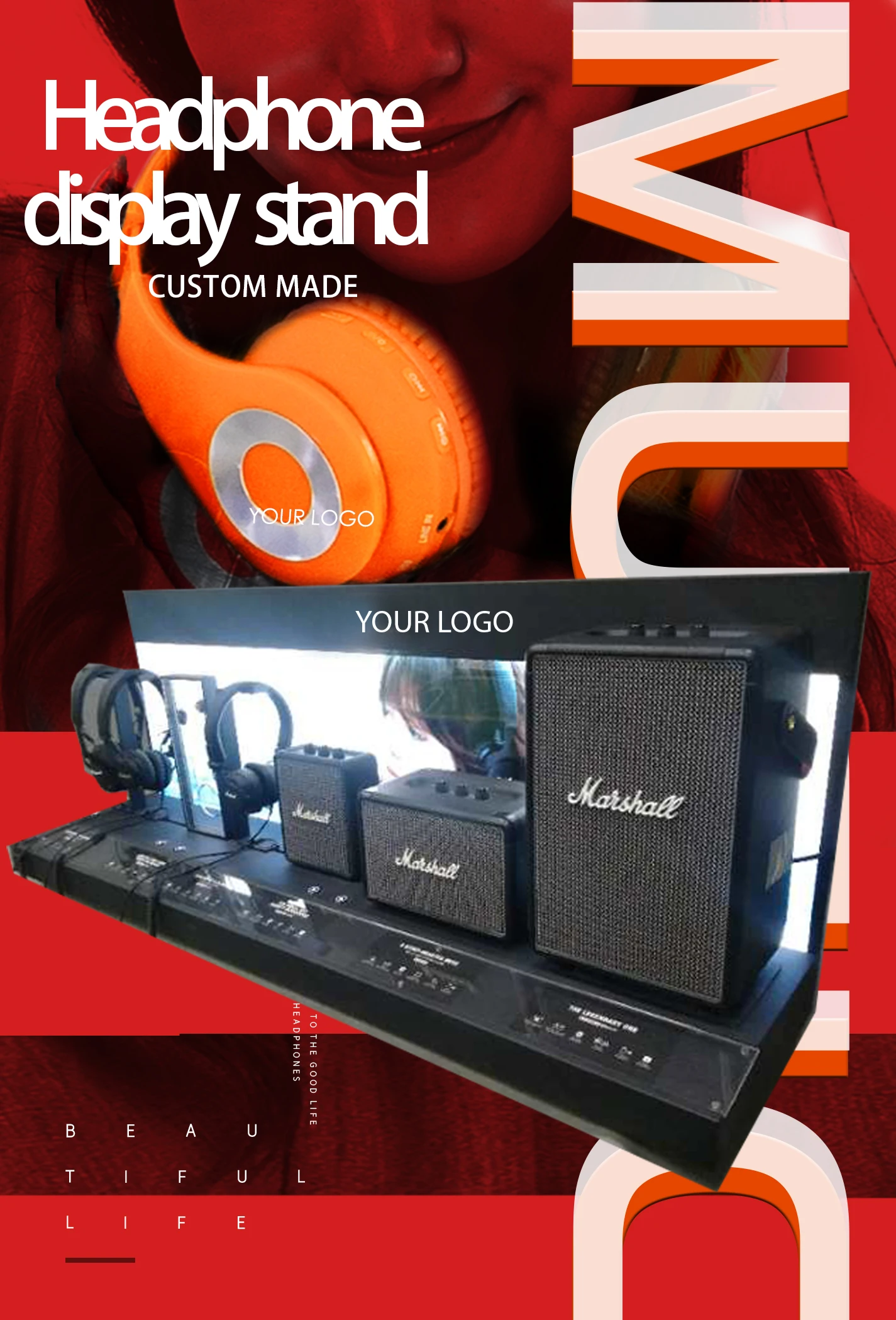 Headphone Tester Display Stand China Electronic Wholesale Metal Acrylic ...