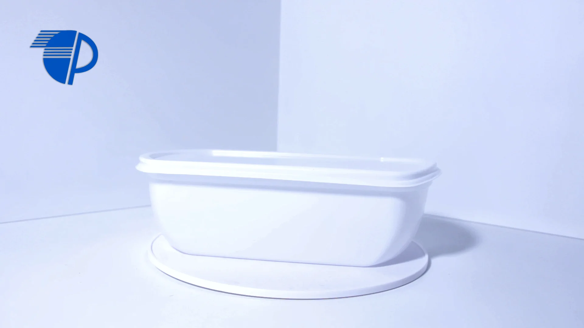 White Rectangular Plastic Ice Cream Container With Lid Ps 1007 - Buy ...