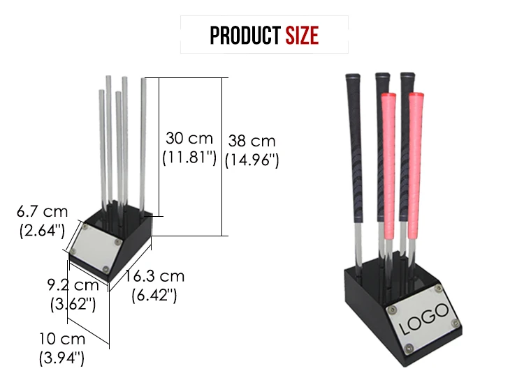Acrylic 5-holder Golf Club Grip Box Display Stand Putter Transparent ...