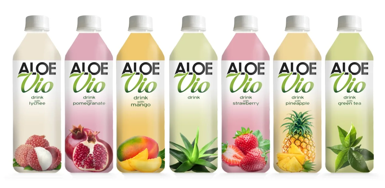Vio Aloe Vera Drink 500ml - No Sugar Low Carb - Watermelon Flavor Juice ...