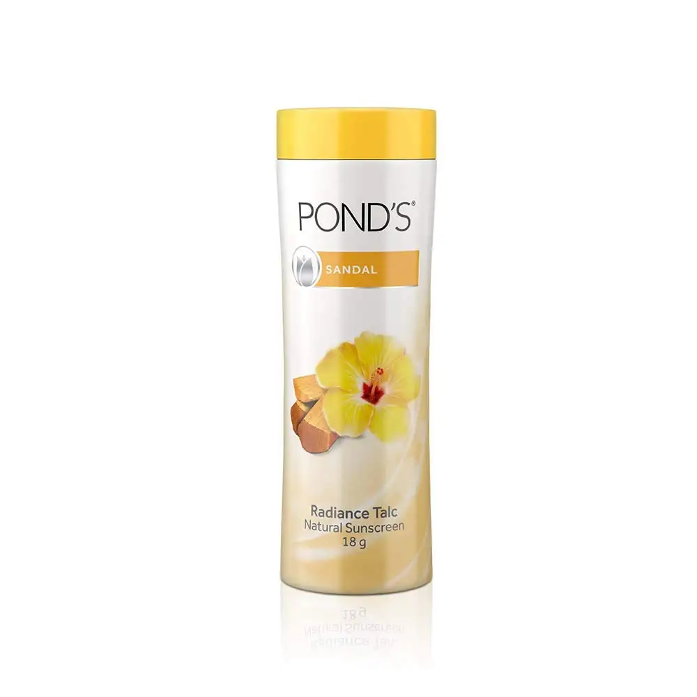 Ponds Sandal Talcum Powder - Natural Ingredients & Sun Protection