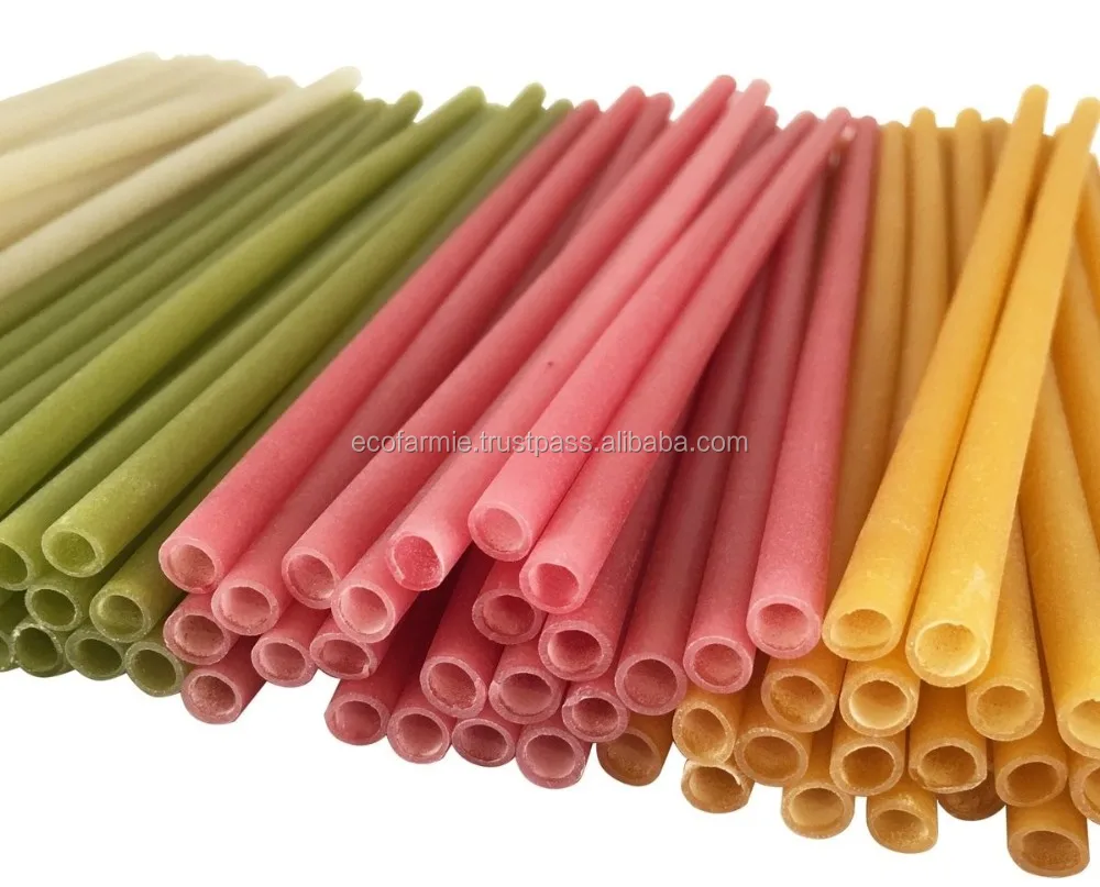 Edible Eco Friendly Biodegradable Rice Drinking Straws Natural Rice Flour Straw From Vietnam ...
