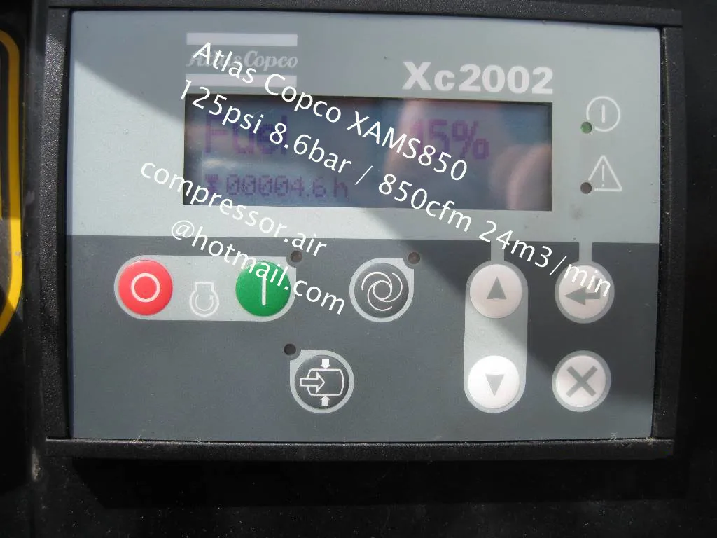 Atlas Copco XAVS 600 Diesel Rotary Screw Air Compressor - Oil Injected ...