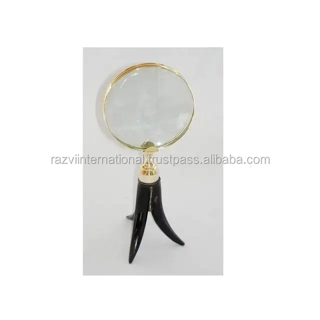 Office Table Top Magnifying Glass Nautical Make of Brass Metal ...