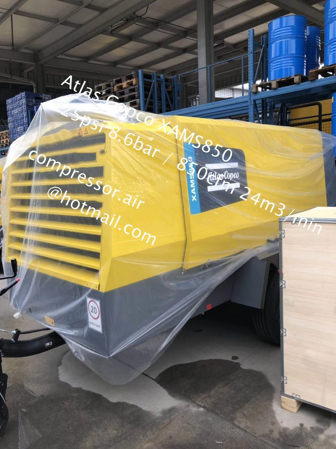 Atlas Copco XAVS 600 XAXS 600 XAHS 675 Rotary Screw Compressors