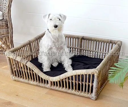Vietnam Handmade Rattan Cane Dog Bed - Sustainable & Stylish