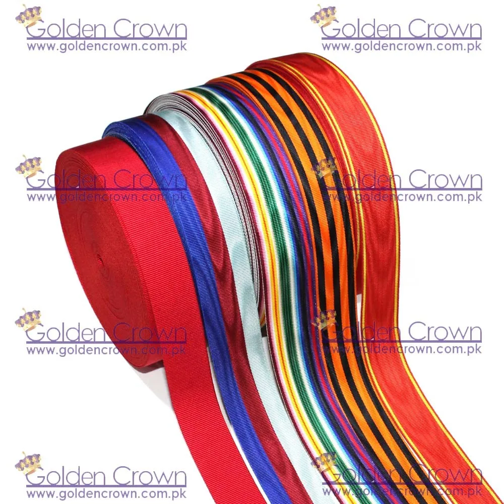 Ceremonial Medal Moire Ribbon Drapes - Customized Options