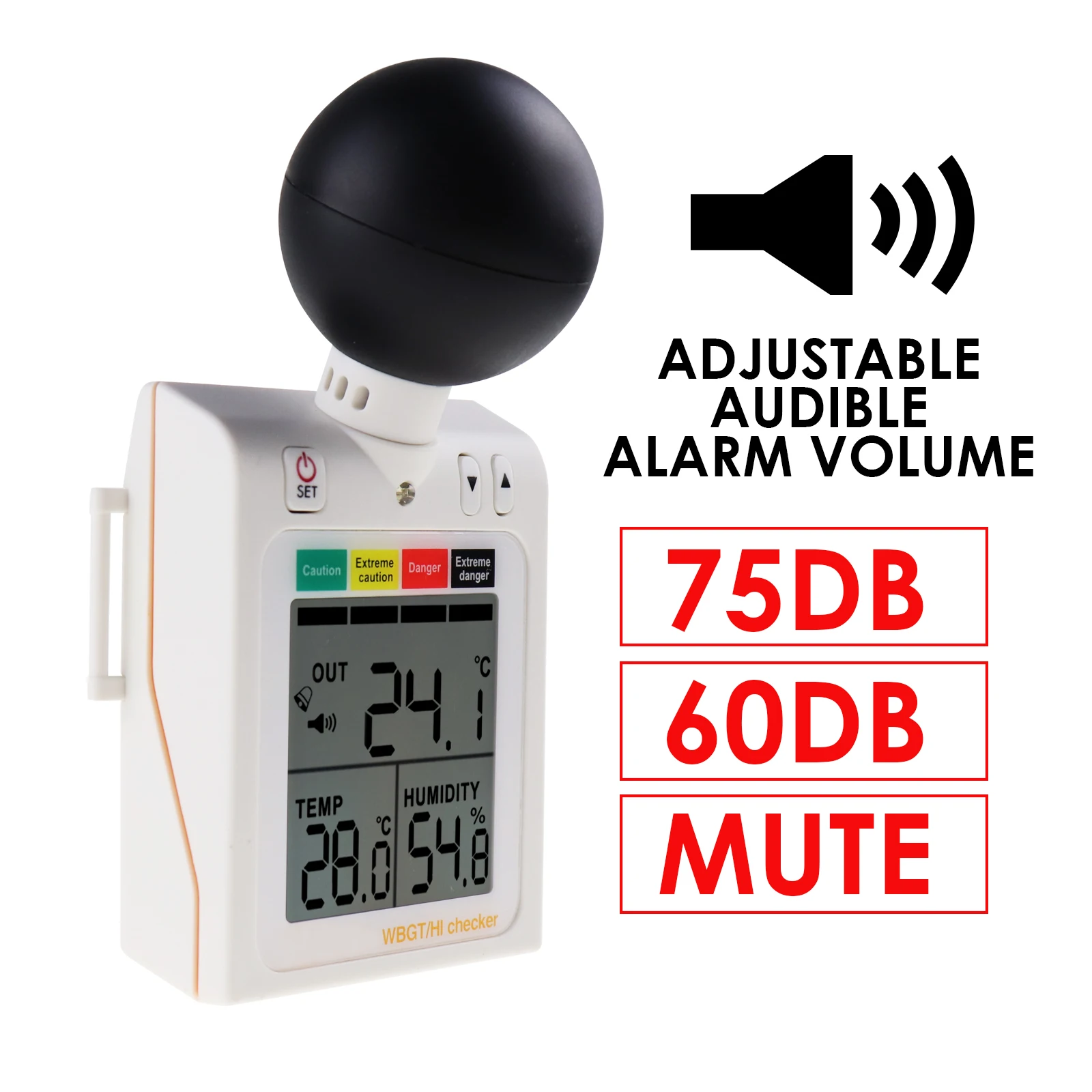 2-in-1 WBGT + HI Heat Index Checker - Prevent Heat Stress