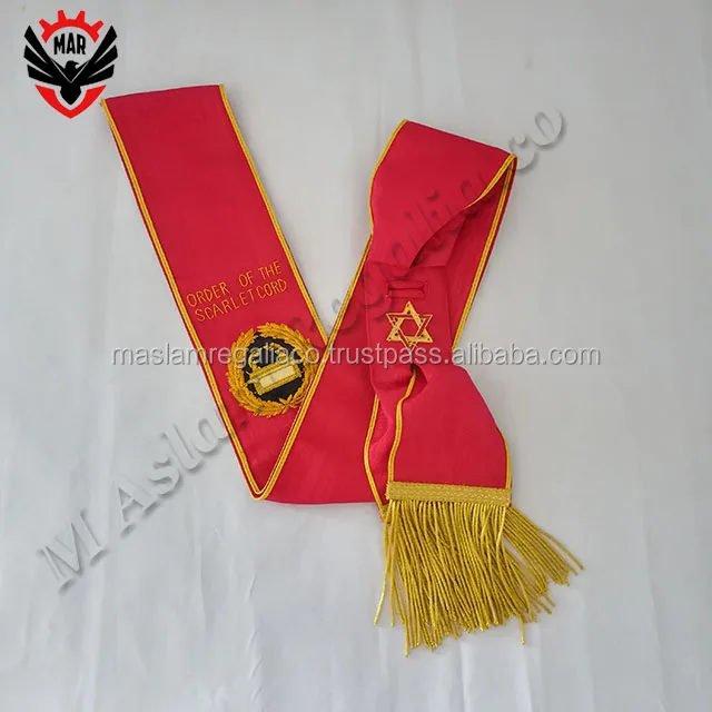 Masonic Knight Preceptor Sash | Masonic Regalia Standard Quality Sash ...