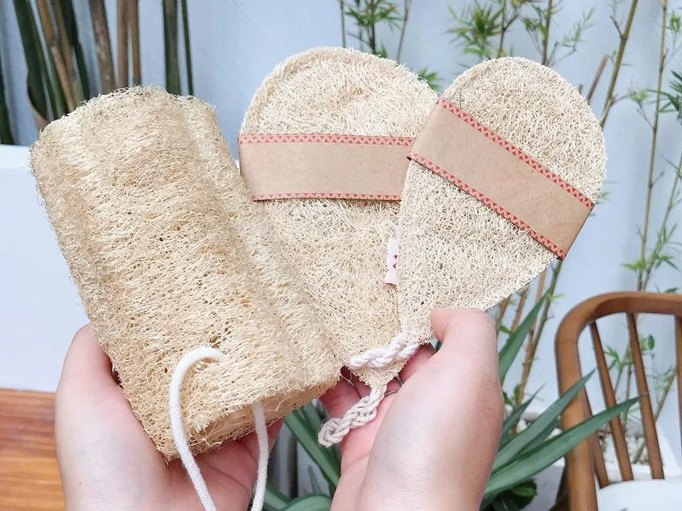Lufa Loofa Luffa Cellulose Biodegradable Bath Sponge Body Exfoliating ...