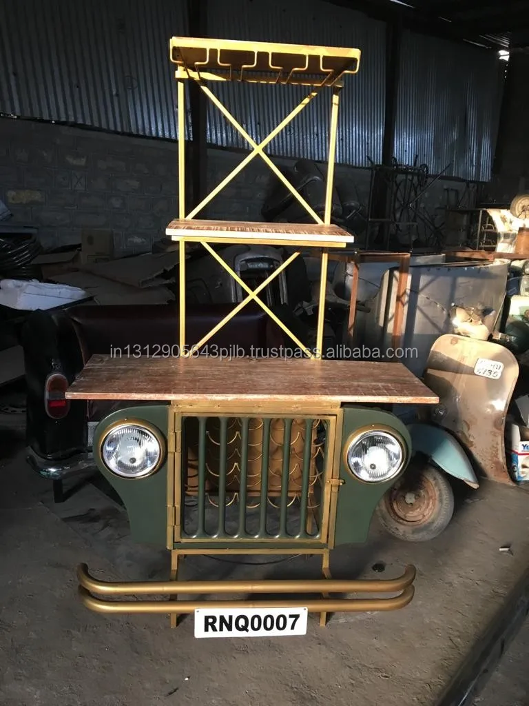 Vintage Industrial Rustic Jeep Automobile Furniture