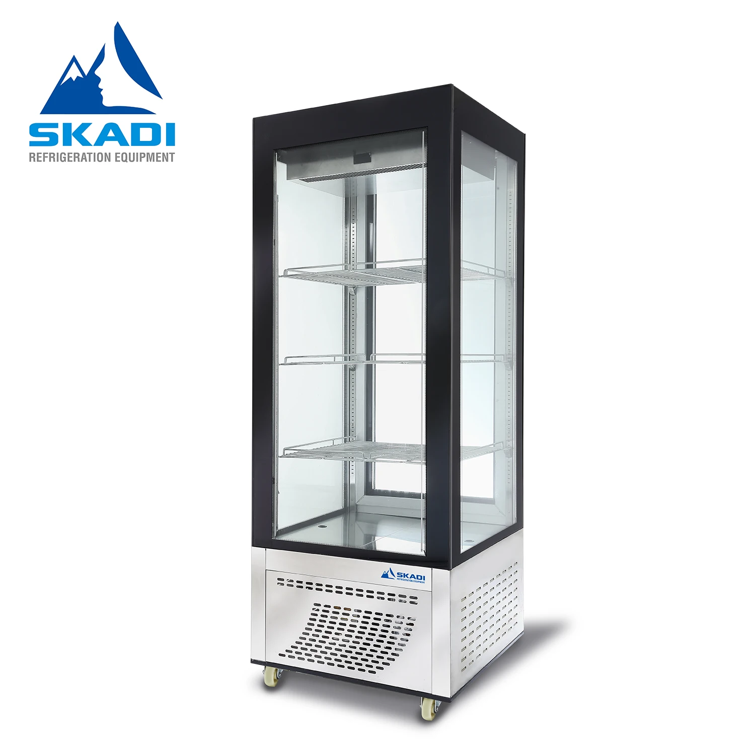 Vertical Cooler With 4 Side Glass Cake Showcase Vertical Cake Display ...