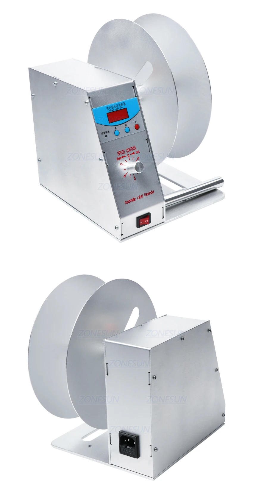 Zonesun New Digital Automatic Label Rewinder Clothing Tags Barcode ...