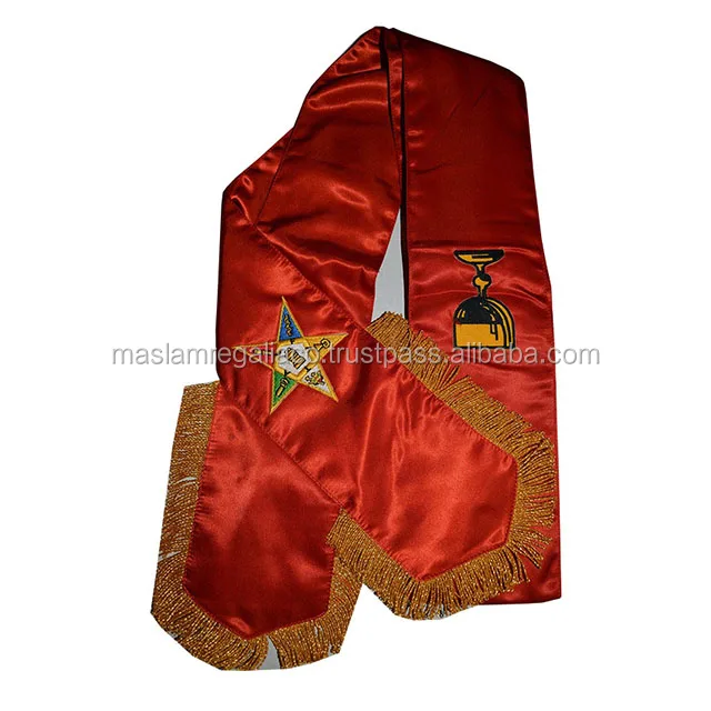 Five Color Oes Member Sash Machine Embroidery Star Emblem | Eastern ...