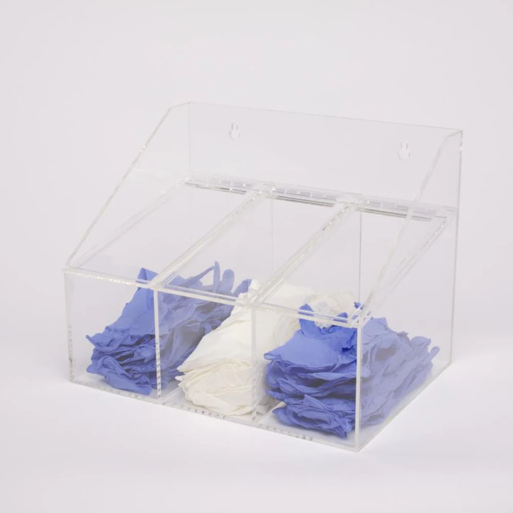 Wall Mount Acrylic Glove Box Dispenser - Organize with Ease