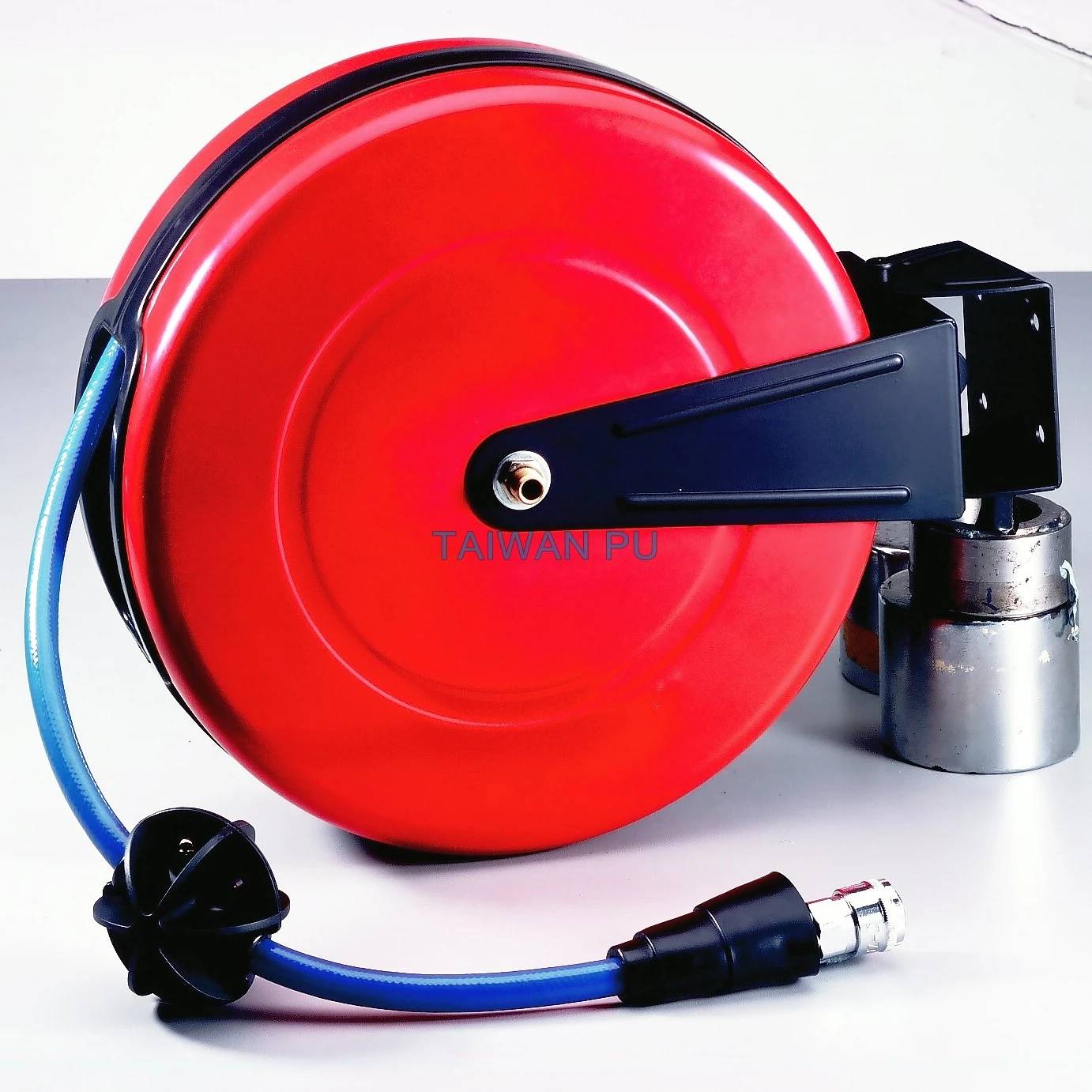 TPUCO Portable Pneumatic PU Mesh Extension Spring Hose Reel
