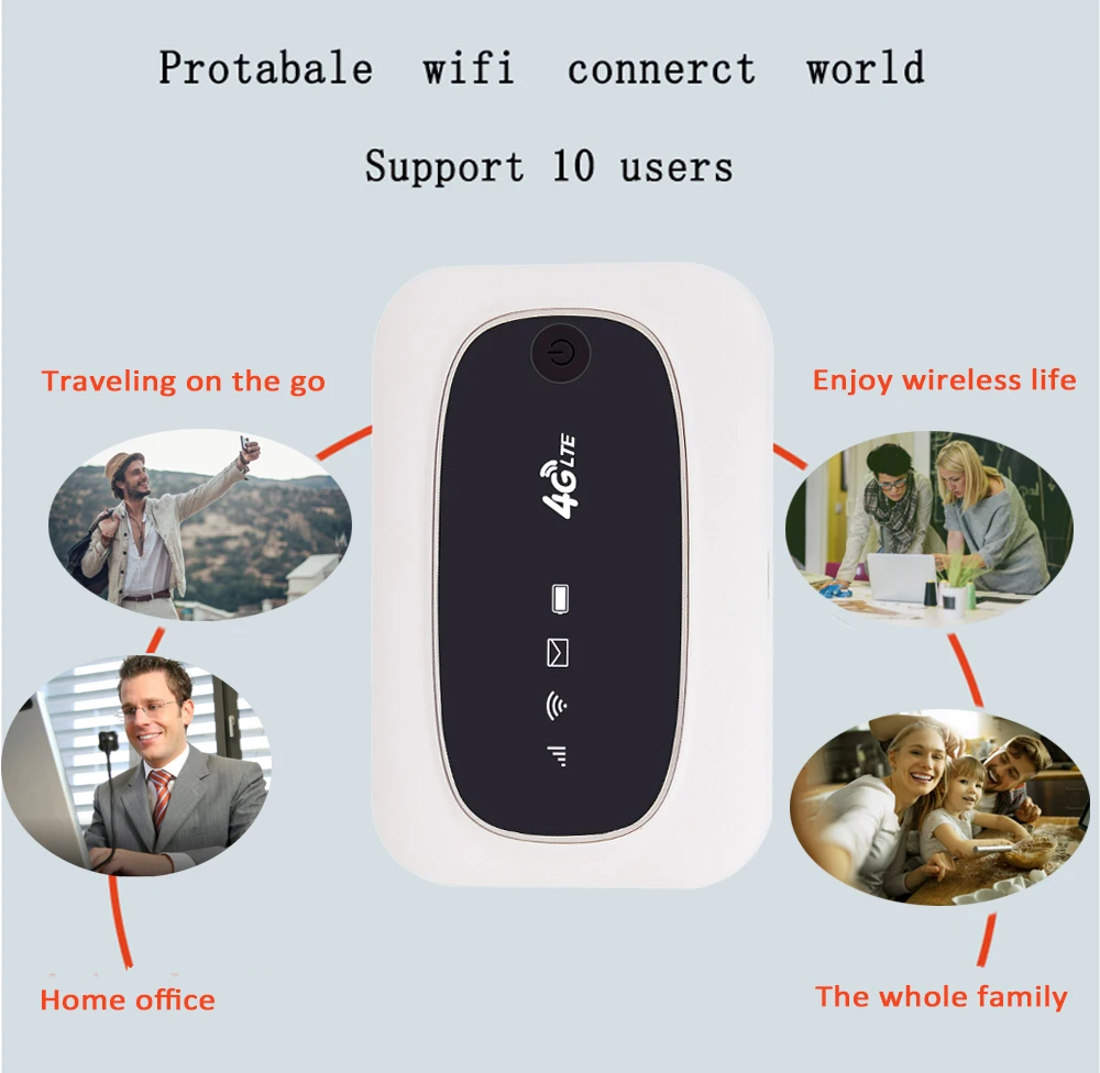 Portable 2G/3G/4G Hotspot Router with MDM9607 Chipset
