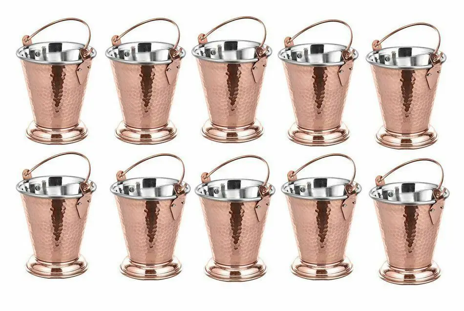 Stainless Steel Pure Copper Hammered Balti And Solid Handle - Buy ...