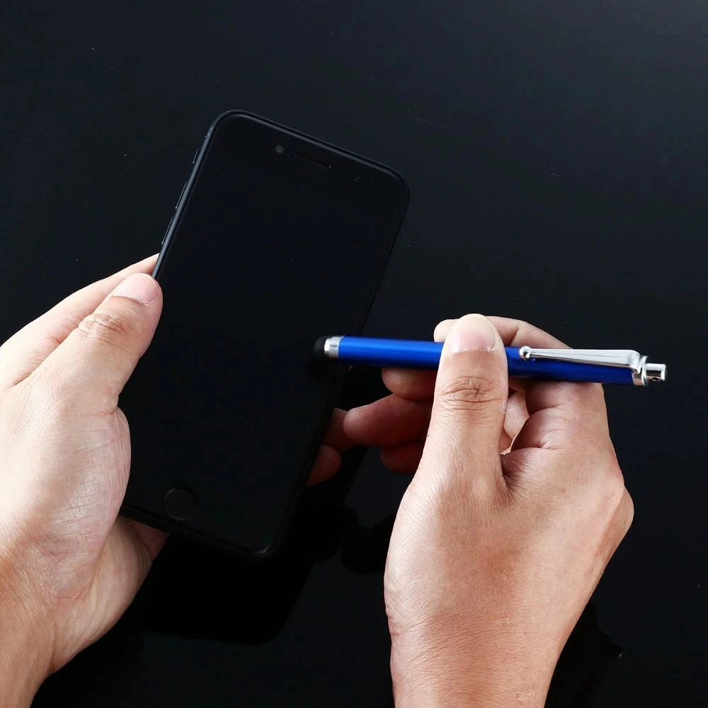 11cm Metal Touch Pen Smart Phone Screen Stylus Blue Violet Color For ...