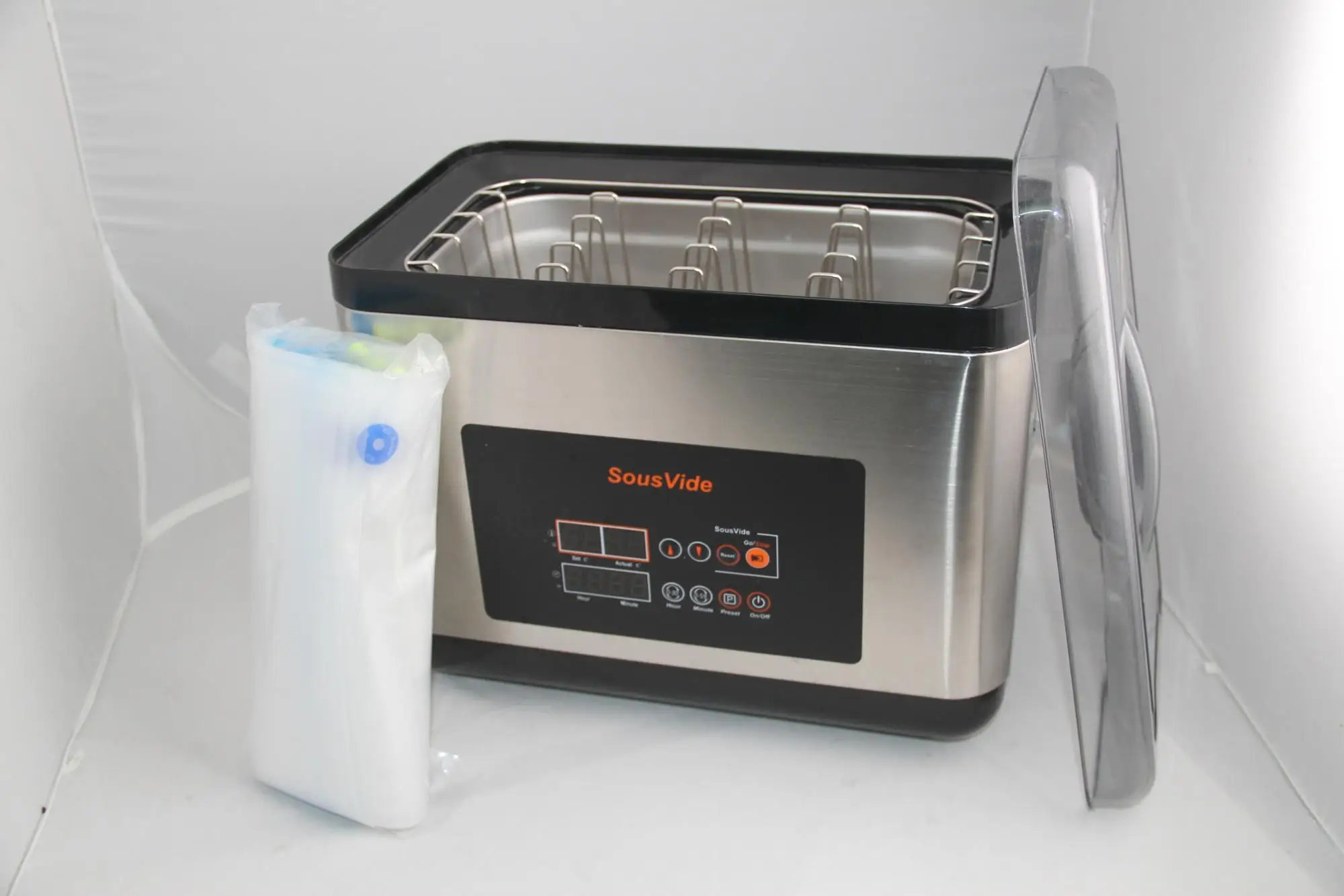 All Ready Sous Vide Cooking Kit Including Rack Zipper Bag Vacuum Pump ...