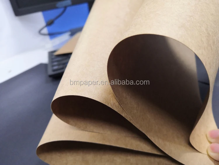300gsm 350gsm Food Grade Hard Stiffness Brown Kraft Paper For Lunch ...