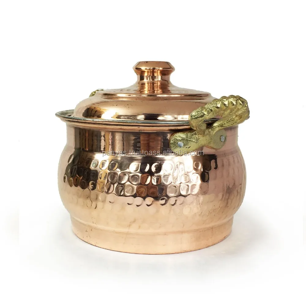 Handmade Hand Hammered Copper Turkish Casserole Pot,Stewpan,Stewpot ...