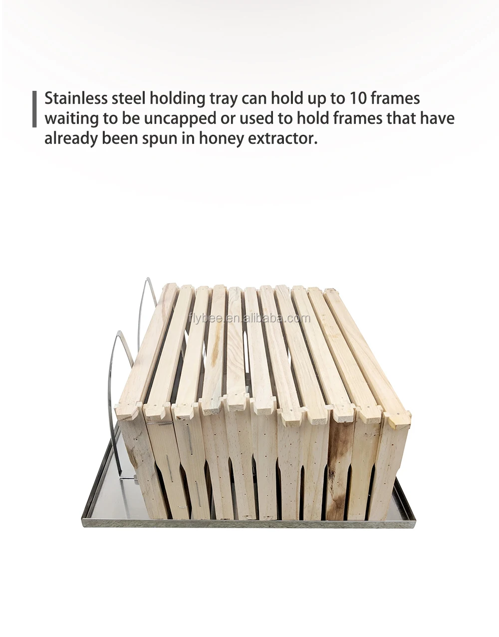 SS Honey Uncapping Tank & Tray Station - Beekeeping Tools