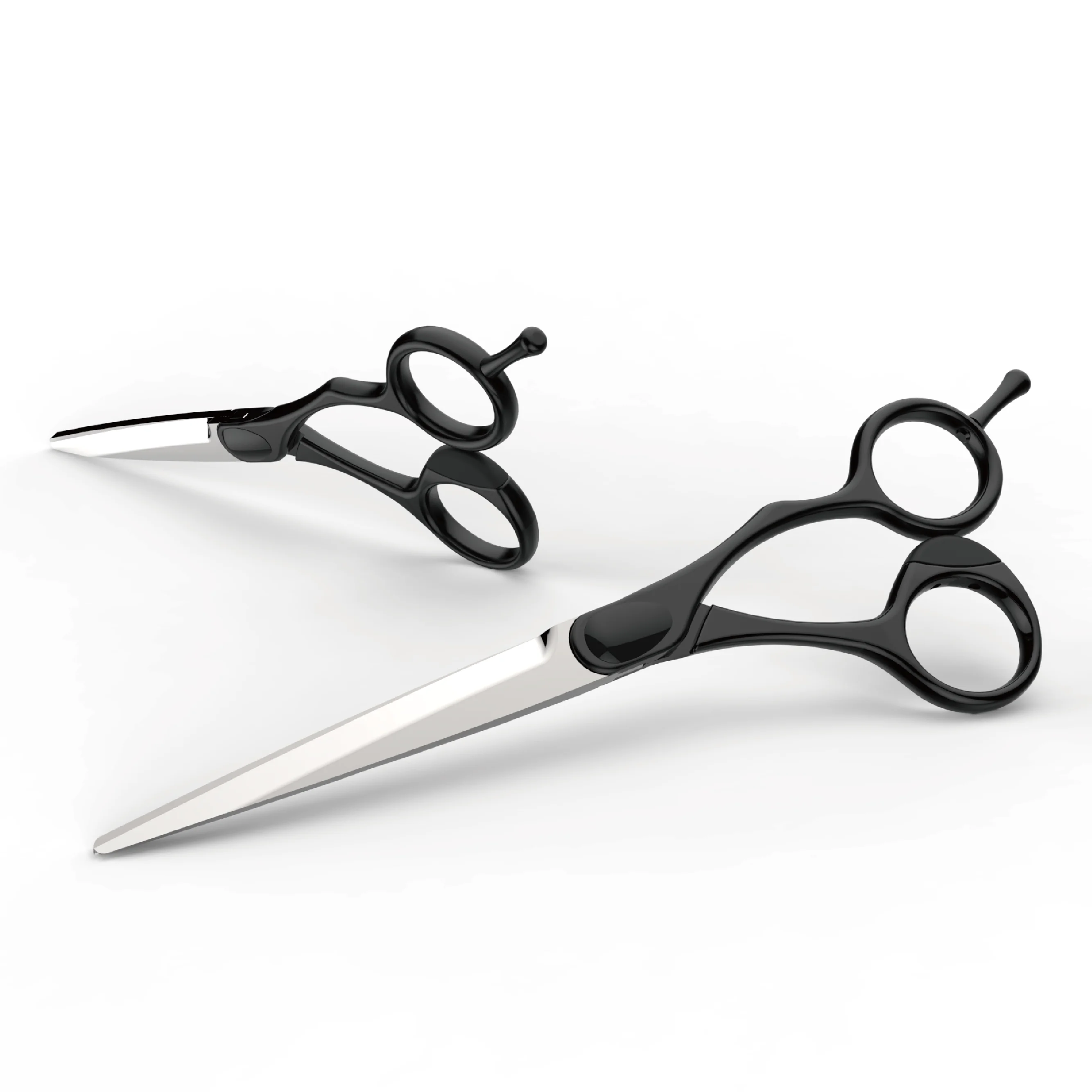 Convex Straight Diamond Black Fashion Design Hair Styling Scissors ...