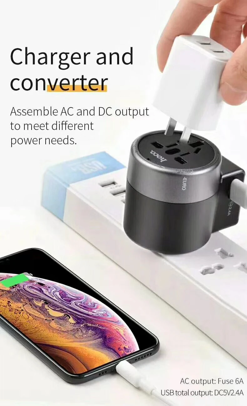 Ac4 Dual Port Rotating Charging Universal Converter - Buy Charger ...