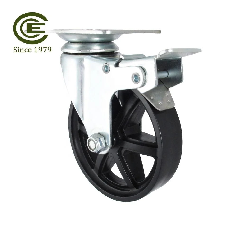 Cce Caster 4 Inch Large Industrial Furniture Steel Locking Caster ...