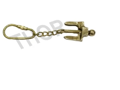 LLavero de latón plegable, ancla náutico, gancho de pared, ancla de ...